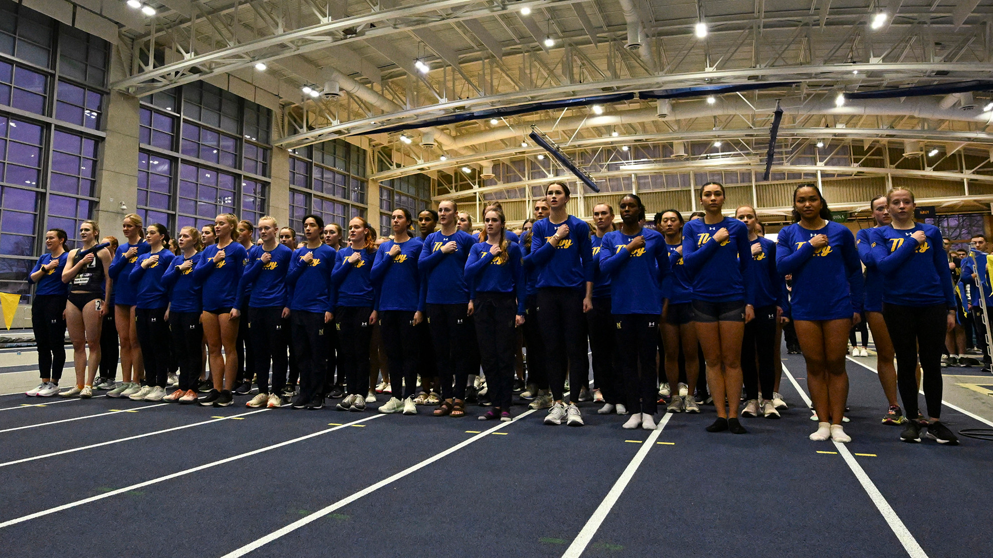 Navy Women Win Indoor Track and Field Star - Army Navy Game